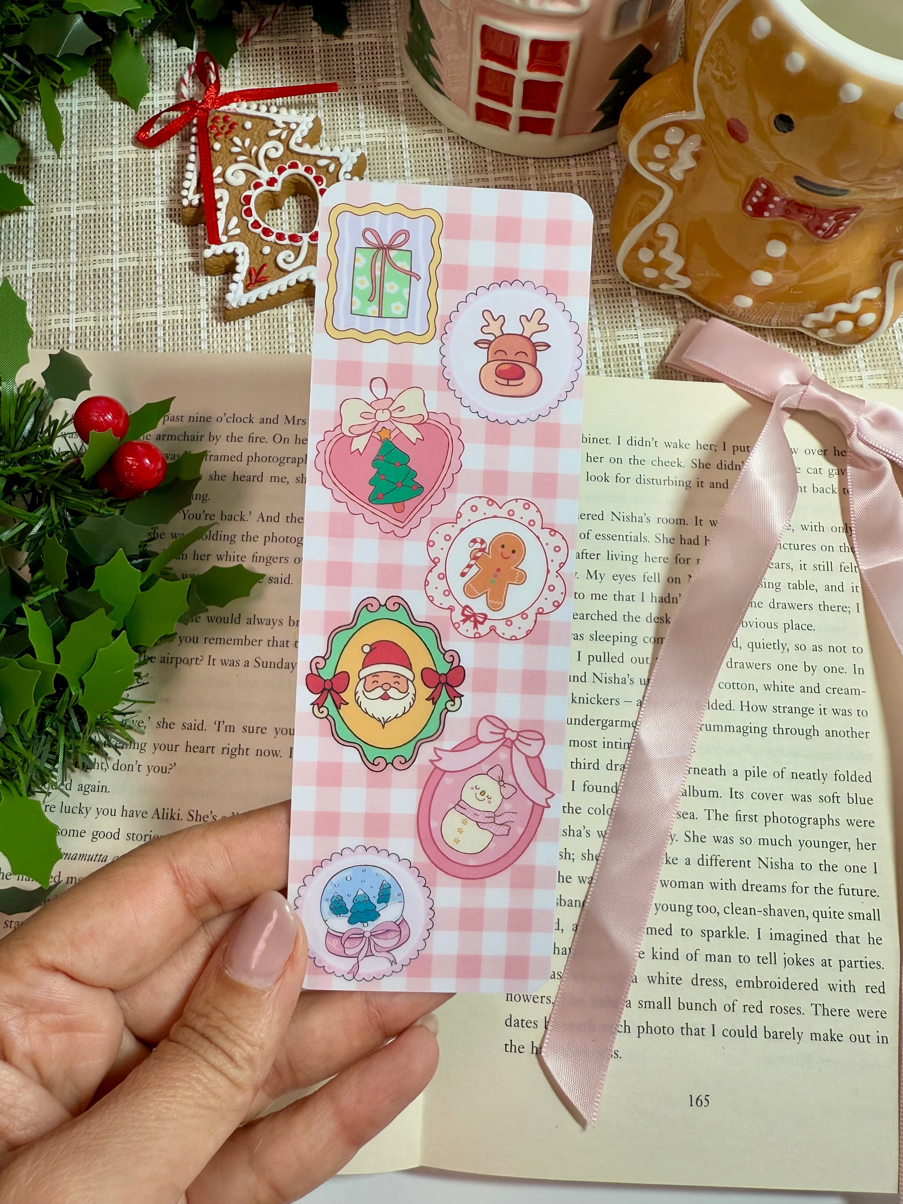 Christmas Frames Bookmark – Hooked on a Book