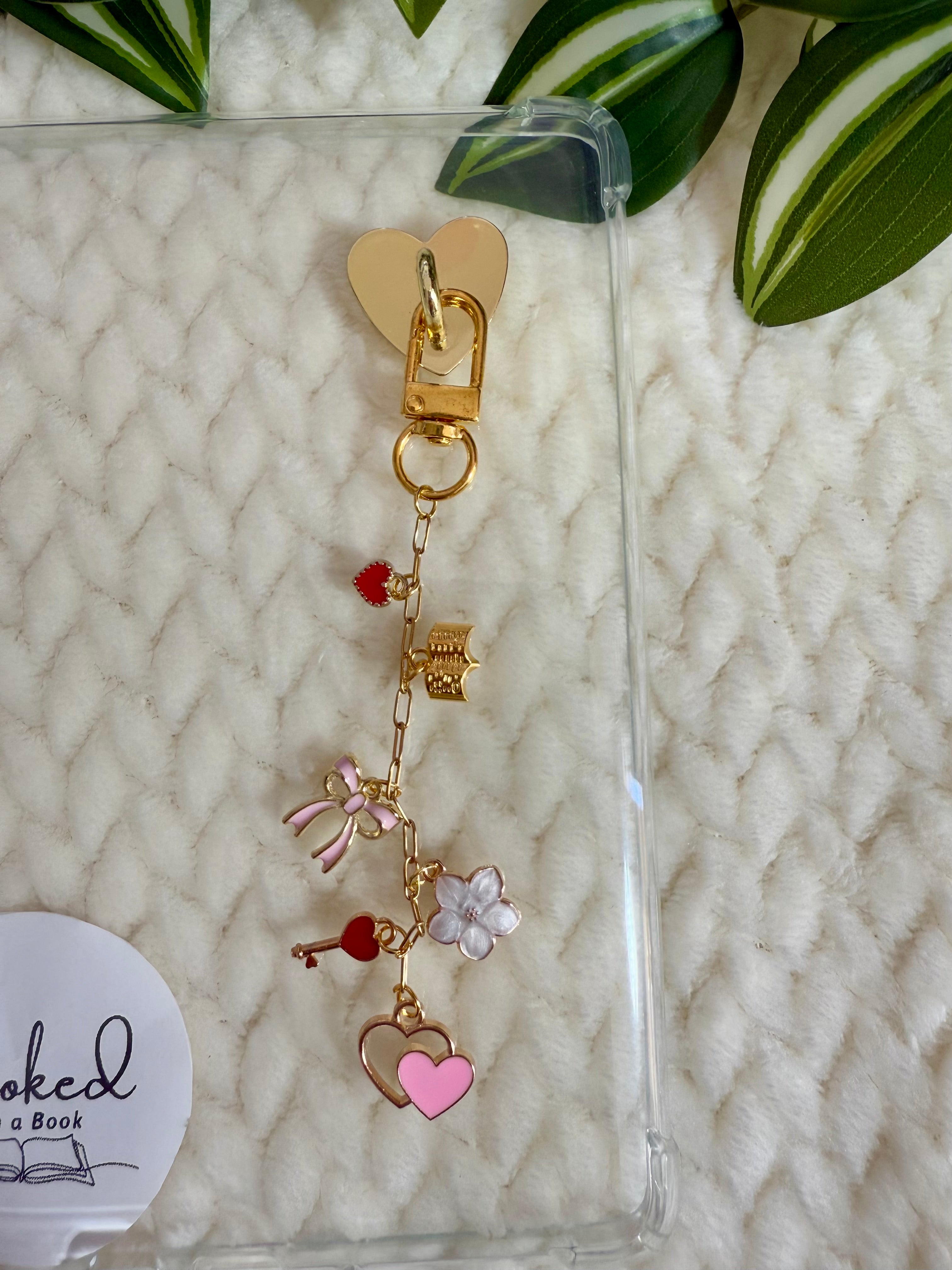 Kindle / E-Reader Charm Chain - Romance Reader – Hooked on a Book