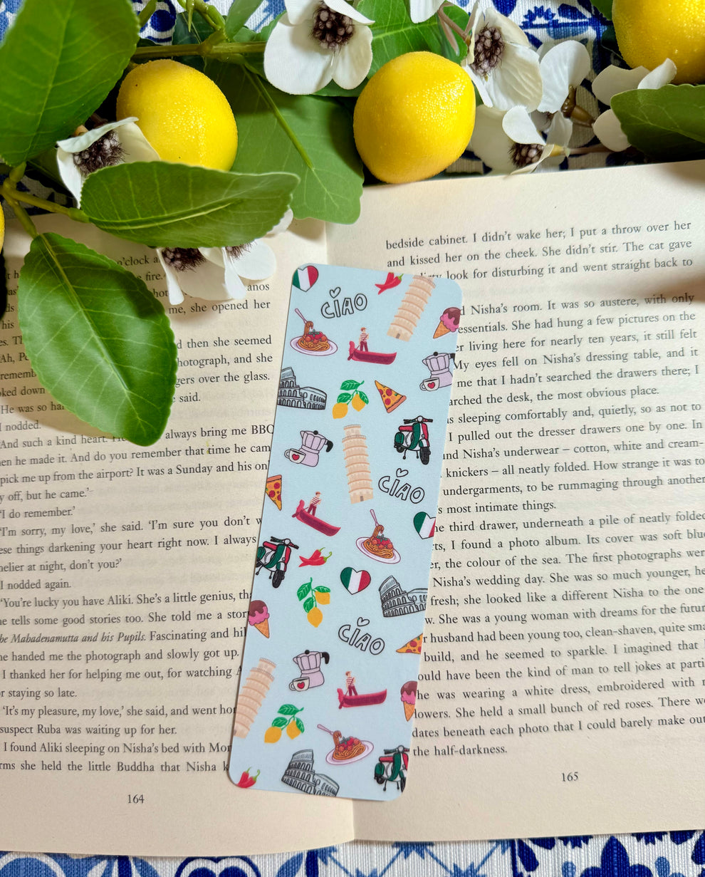 Italy Bookmark – Hooked on a Book