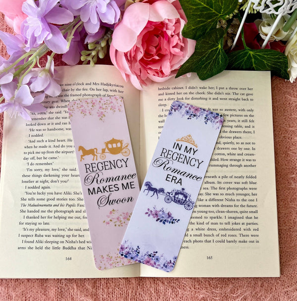 Regency Romance Bookmarks – Hooked on a Book